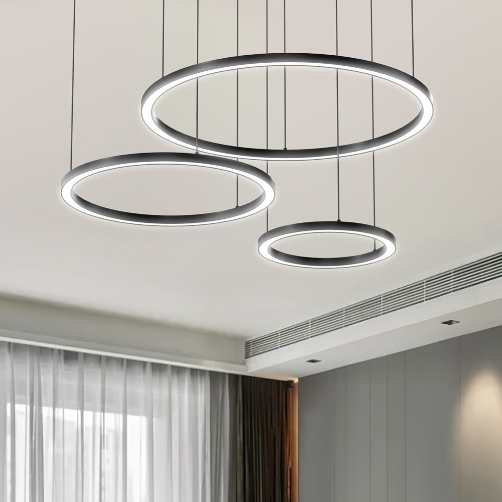 3 ring led pendant light | living room pendant light | at EASE – At ...
